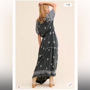 Free People | Dresses | Free People Riley Embroidered Maxi Dress | Poshmark